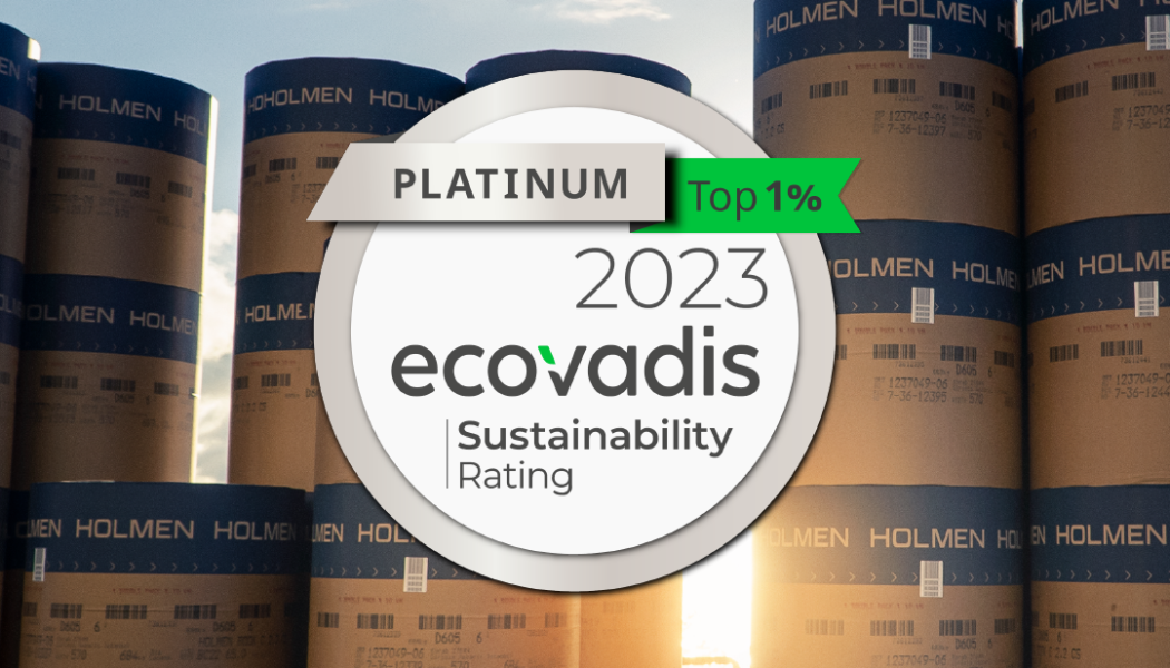 EcoVadis Platinum again for Holmen Paper | PULPAPERnews.com