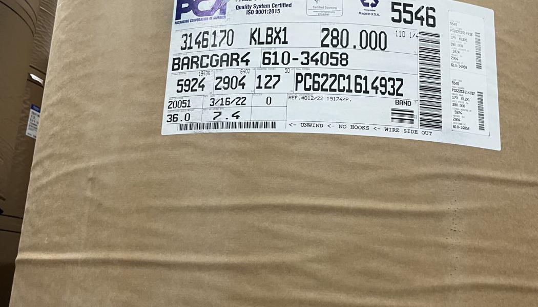 Paper products online auction features liquidation of kraft linerboard ...